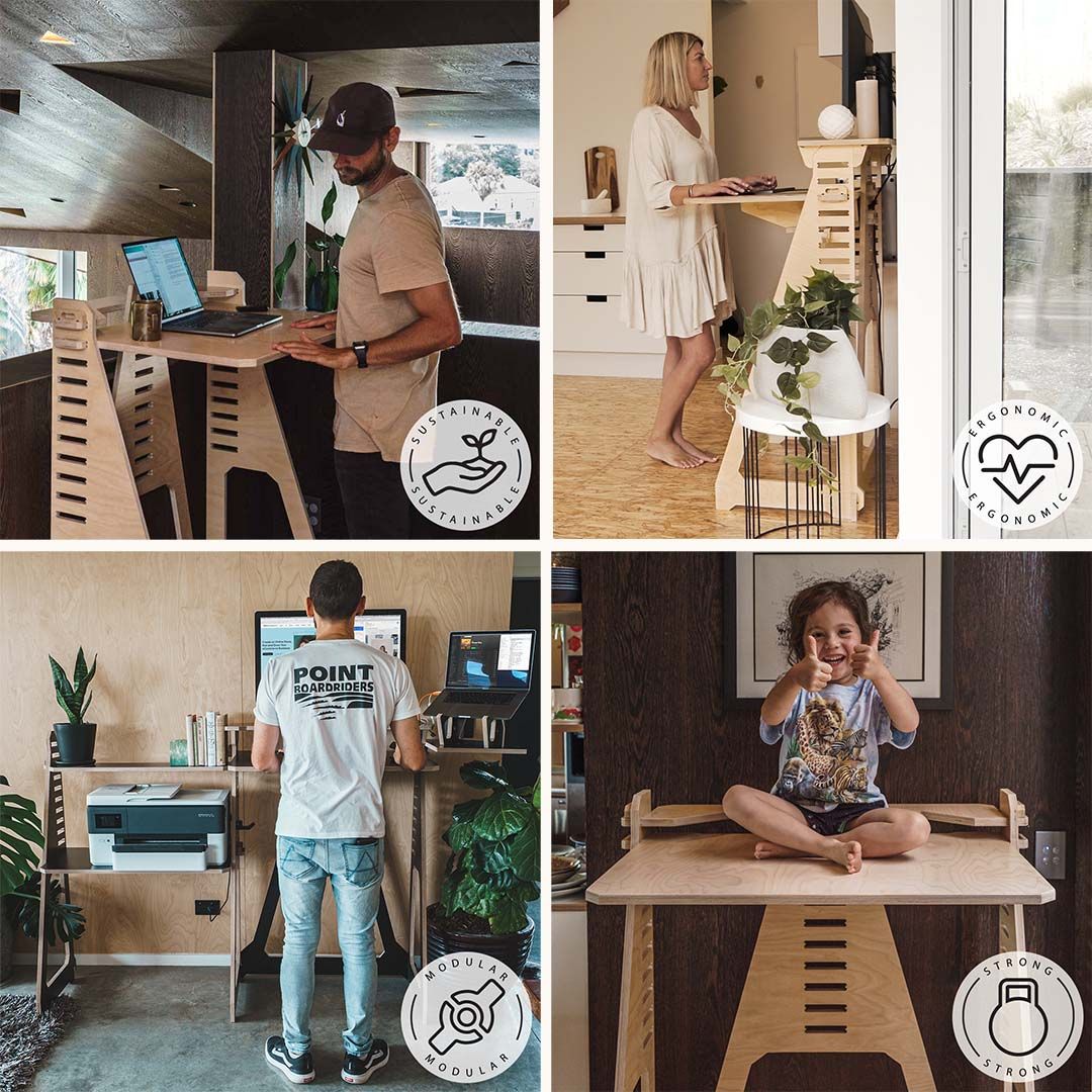 Large L Shaped Corner Standing Desk | Home Office Desk | Work From Home ...
